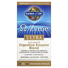 Garden of Life, O-Zyme Ultra, Ultimate Digestive Enzyme Blend, 90 ...