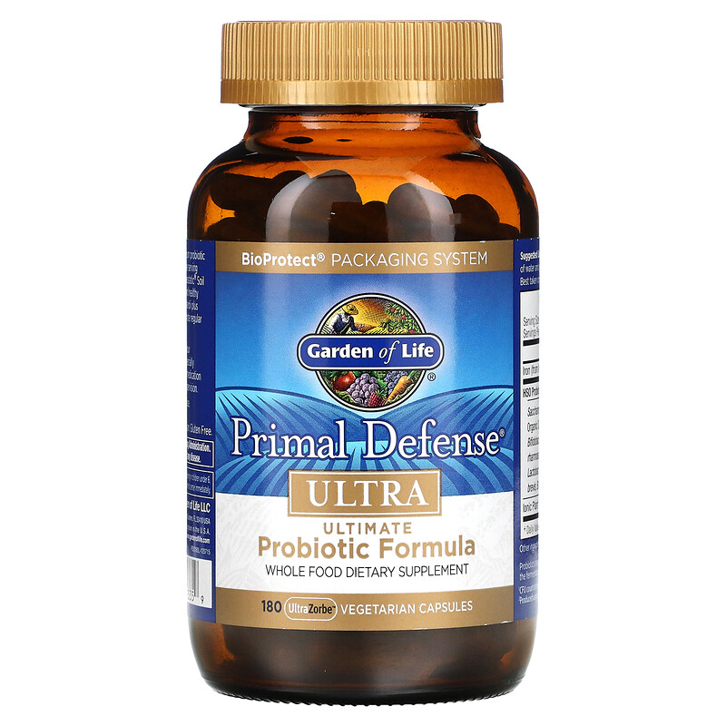 Garden of Life, Primal Defense, Ultra, Ultimate Probiotic Formula, 180 ...