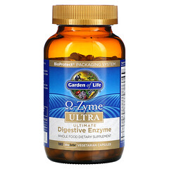 Garden of Life, O-Zyme Ultra, Ultimate Digestive Enzyme Blend, 180 ...