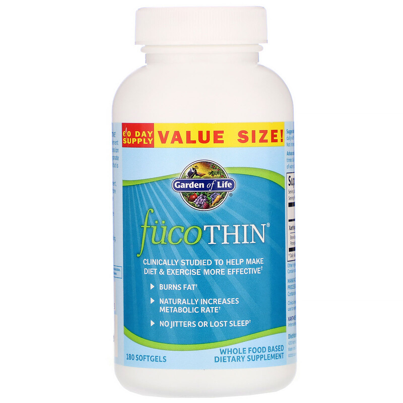 Garden of Life, FucoThin, 180 Softgels - iHerb