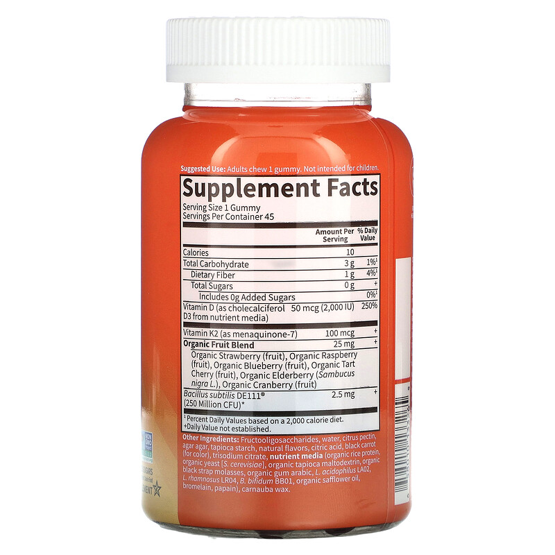 Garden of Life, Vitamin Code Gummies, Vitamins D3 & K2, Raspberry Lemon ...