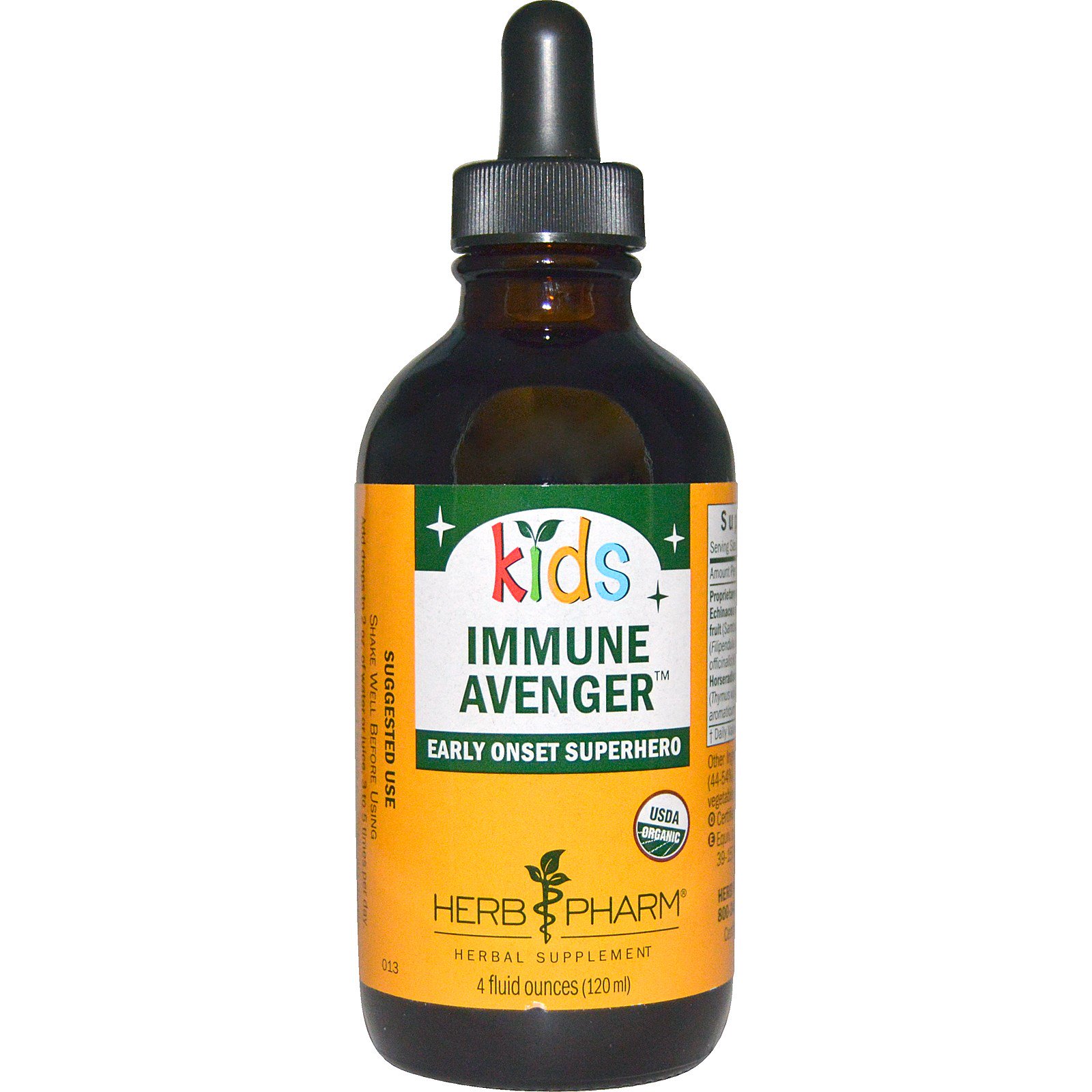 Herb Pharm, Kids, Immune Avenger, 4 fl oz (120 ml) - iHerb