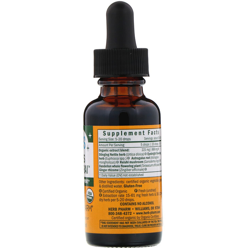 Herb Pharm, Kid's Sinus Samurai, Alcohol Free, 1 fl oz (30 ml) - iHerb
