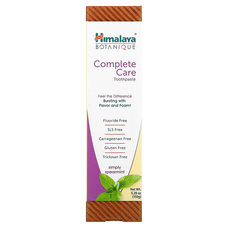 Himalaya, Botanique, Complete Care Toothpaste, Simply Spearmint, 5.29 ...