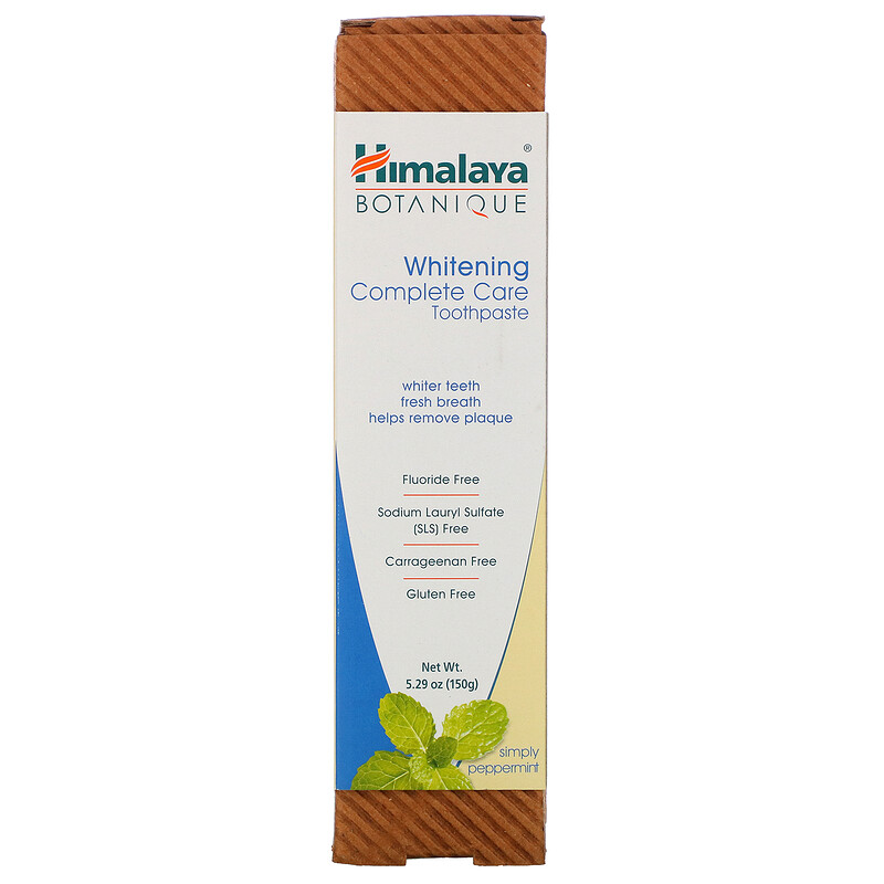 Himalaya, Botanique, Whitening Complete Care Toothpaste, Simply ...