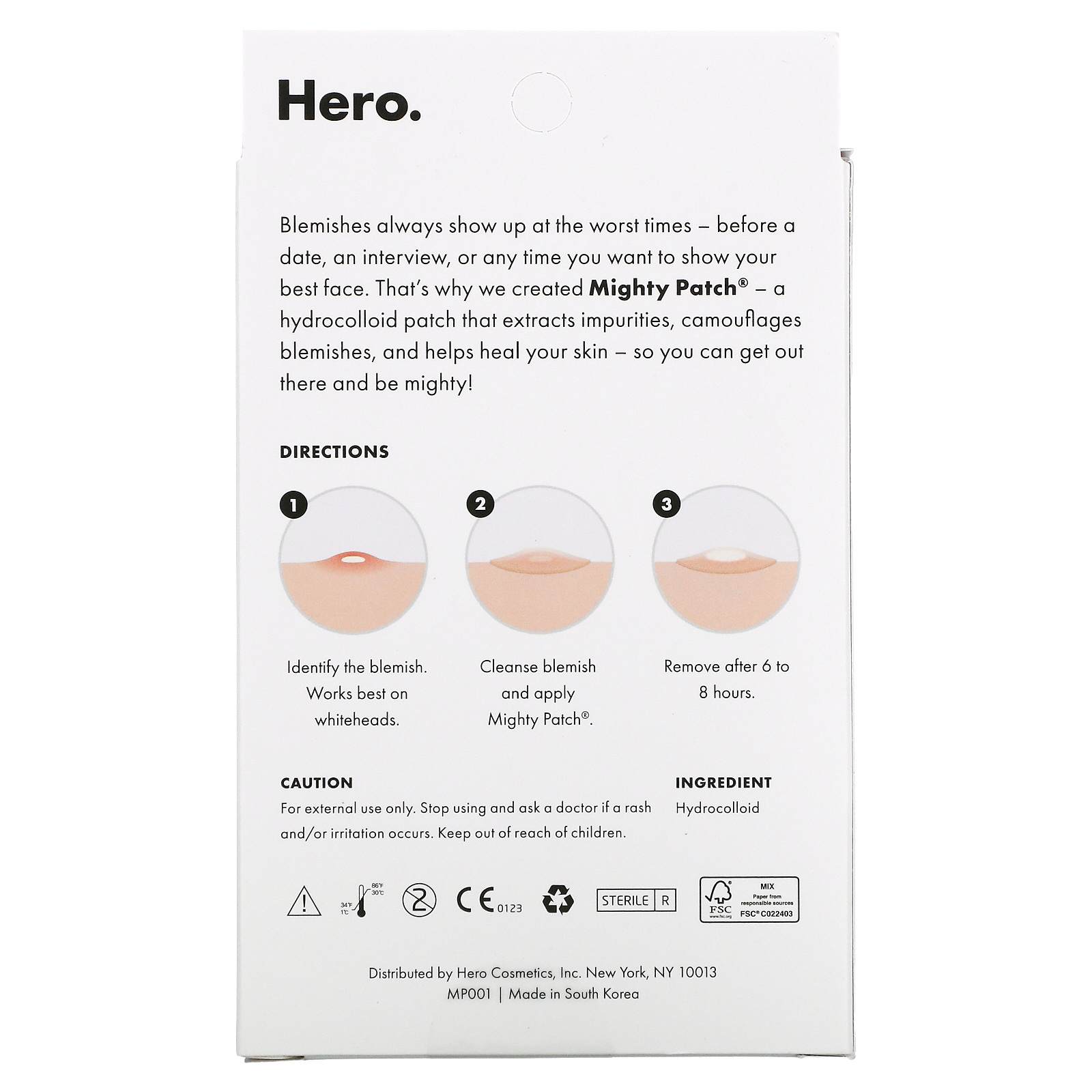 Hero Cosmetics, Mighty Patch, The Original, 36 Patches