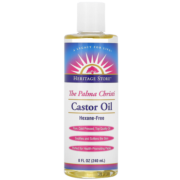 Heritage Store The Palma Christi Castor Oil 8 Fl Oz 240 Ml Iherb