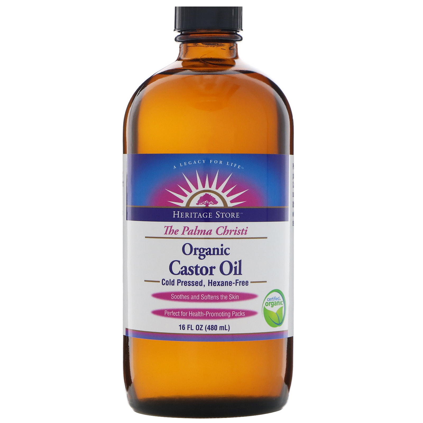Heritage Store Organic Castor Oil 16 Fl Oz 480 Ml IHerb Heritage Store Organic Castor Oil 16 Fl Oz 480 Ml IHerb