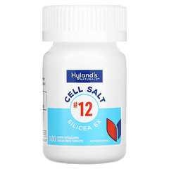 Hyland's Naturals, Cell Salt #12, Silicea 6X, 100 Quick-Dissolving ...