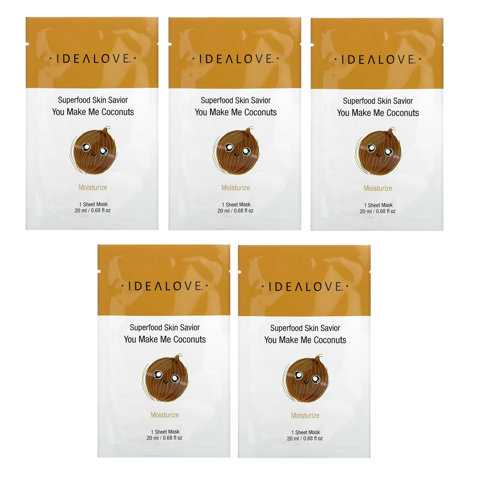 Idealove, Superfood Skin Savior, You Make Me Coconuts, 5 Beauty Sheet ...