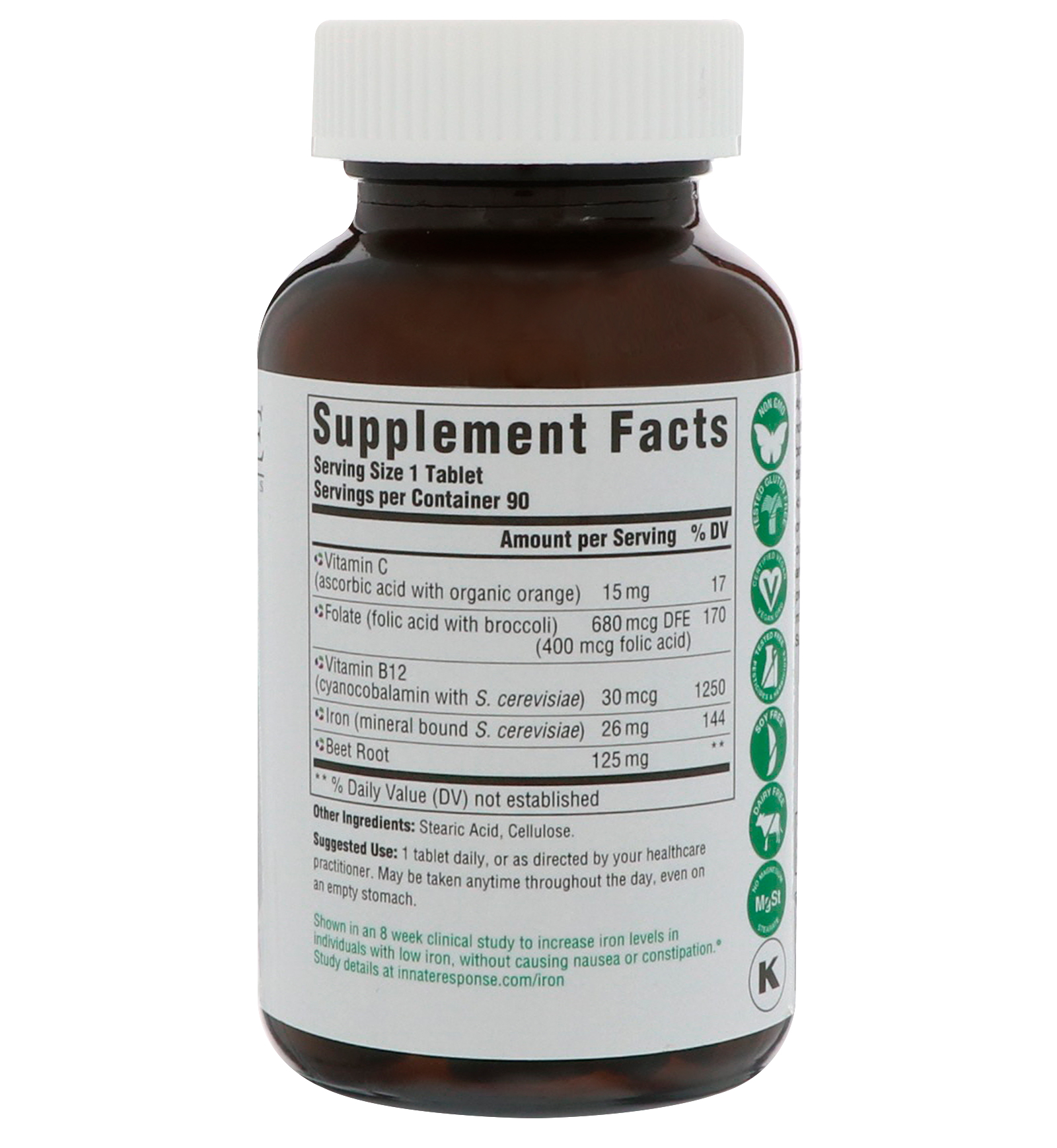 Innate Response Formulas, Iron Response, 90 Tablets - iHerb