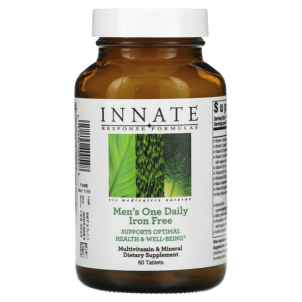 Innate Response Formulas, Men's One Daily, Iron Free, 60 Tablets