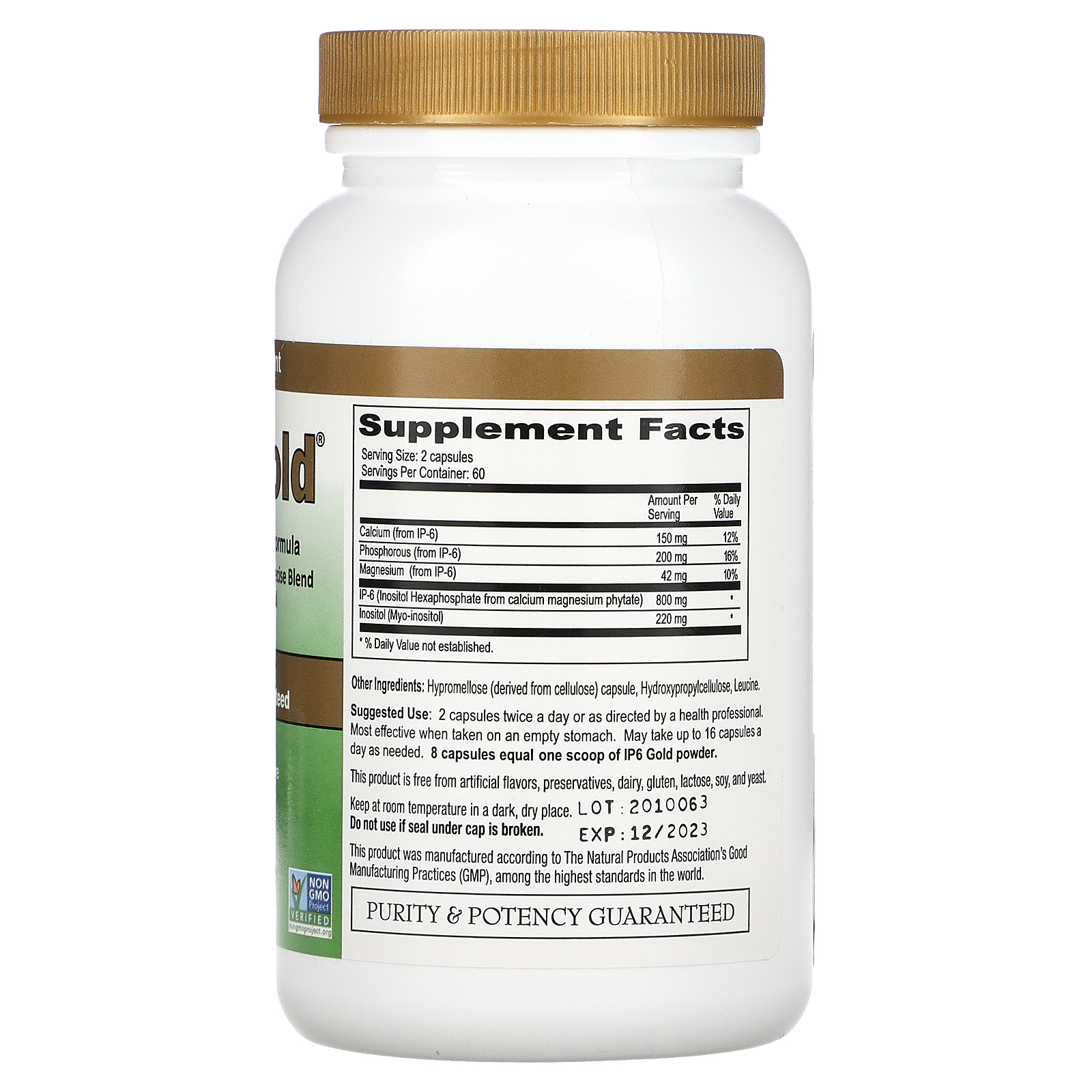 IP-6 International, IP6 Gold, Immune Support Formula, 120 Vegetarian ...