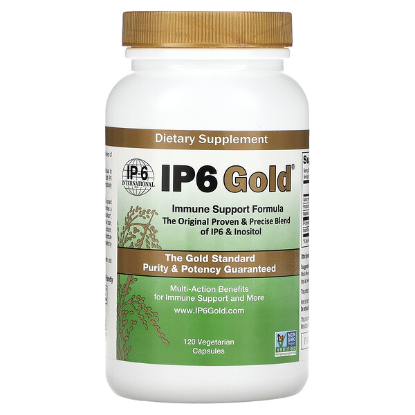 IP-6 International, IP6 Gold, Immune Support Formula, 120 Vegetarian ...