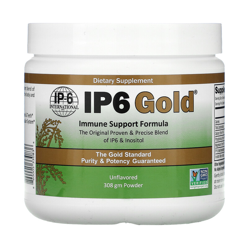 IP-6 International, IP6 Gold, Immune Support Formula Powder, Unflavored ...