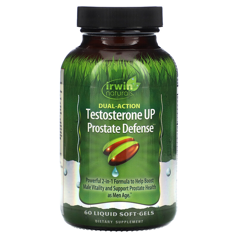 Irwin Naturals, Testosterone UP Prostate Defense, Dual-Action, 60 ...