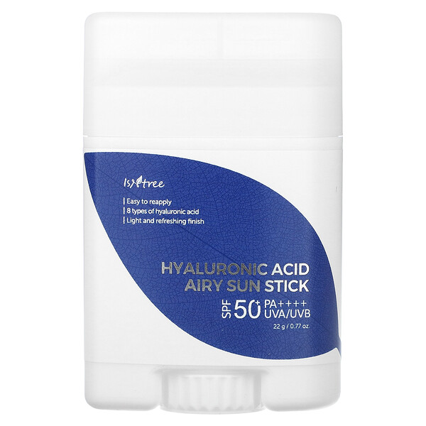 Isntree, Hyaluronic Acid Airy Sun Stick, SPF 50+ PA++++, 0.77 oz (22 g)
