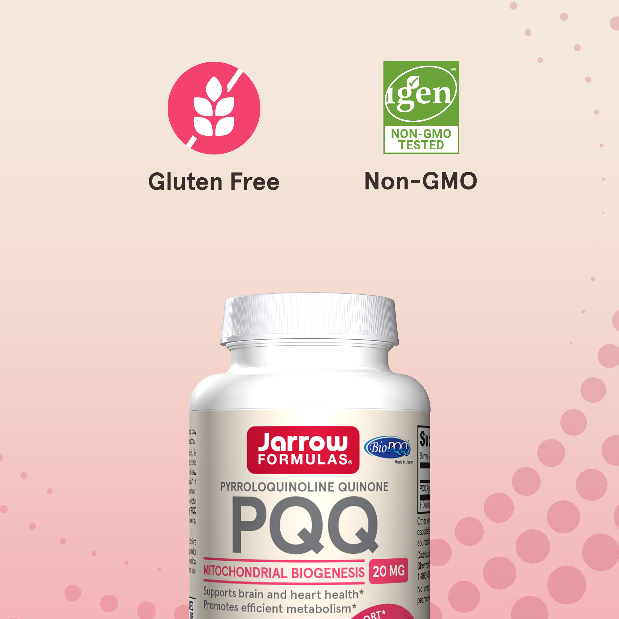 Jarrow Formulas, PQQ, 20 mg, 60 Capsules