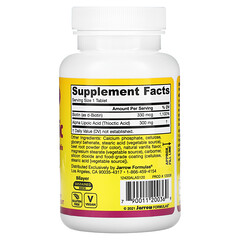 Jarrow Formulas, Alpha Lipoic Sustain with Biotin, 120 Tablets