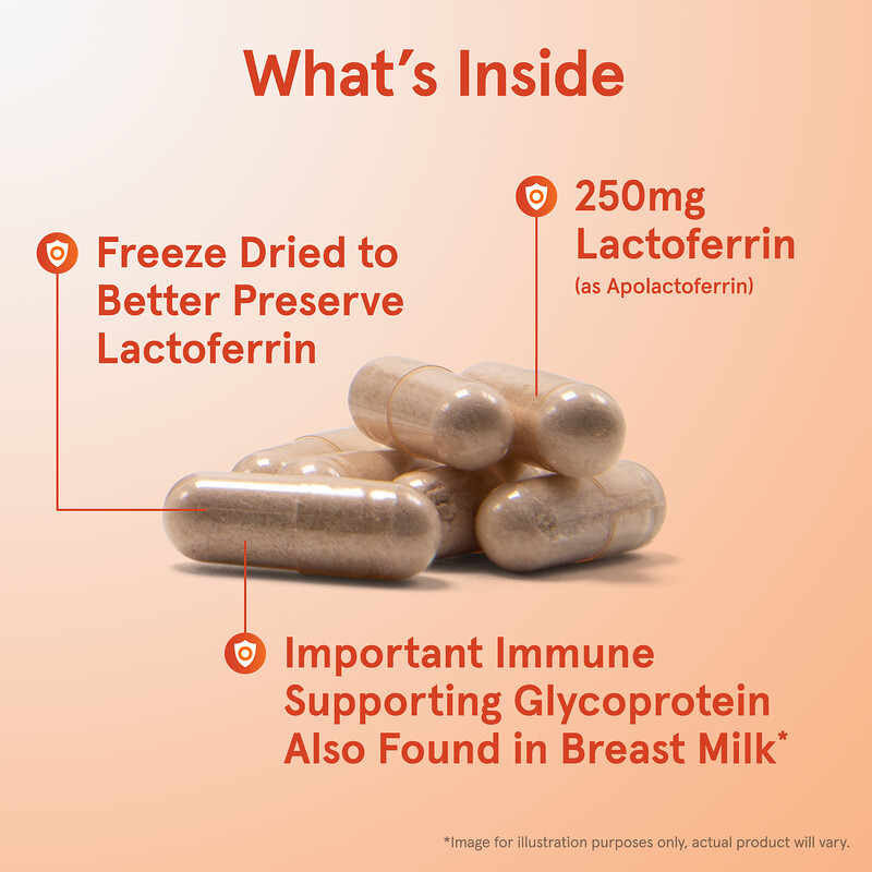 Jarrow Formulas, Lactoferrin, Freeze Dried, 250 mg, 30 Capsules
