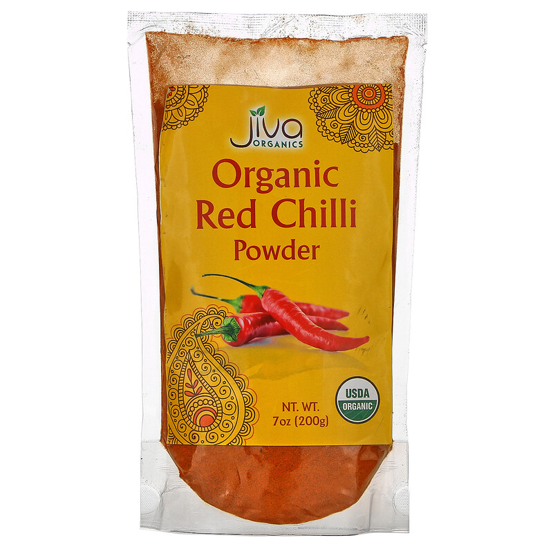 Jiva Organics, Organic Red Chilli Powder, 7 oz (200 g) - iHerb