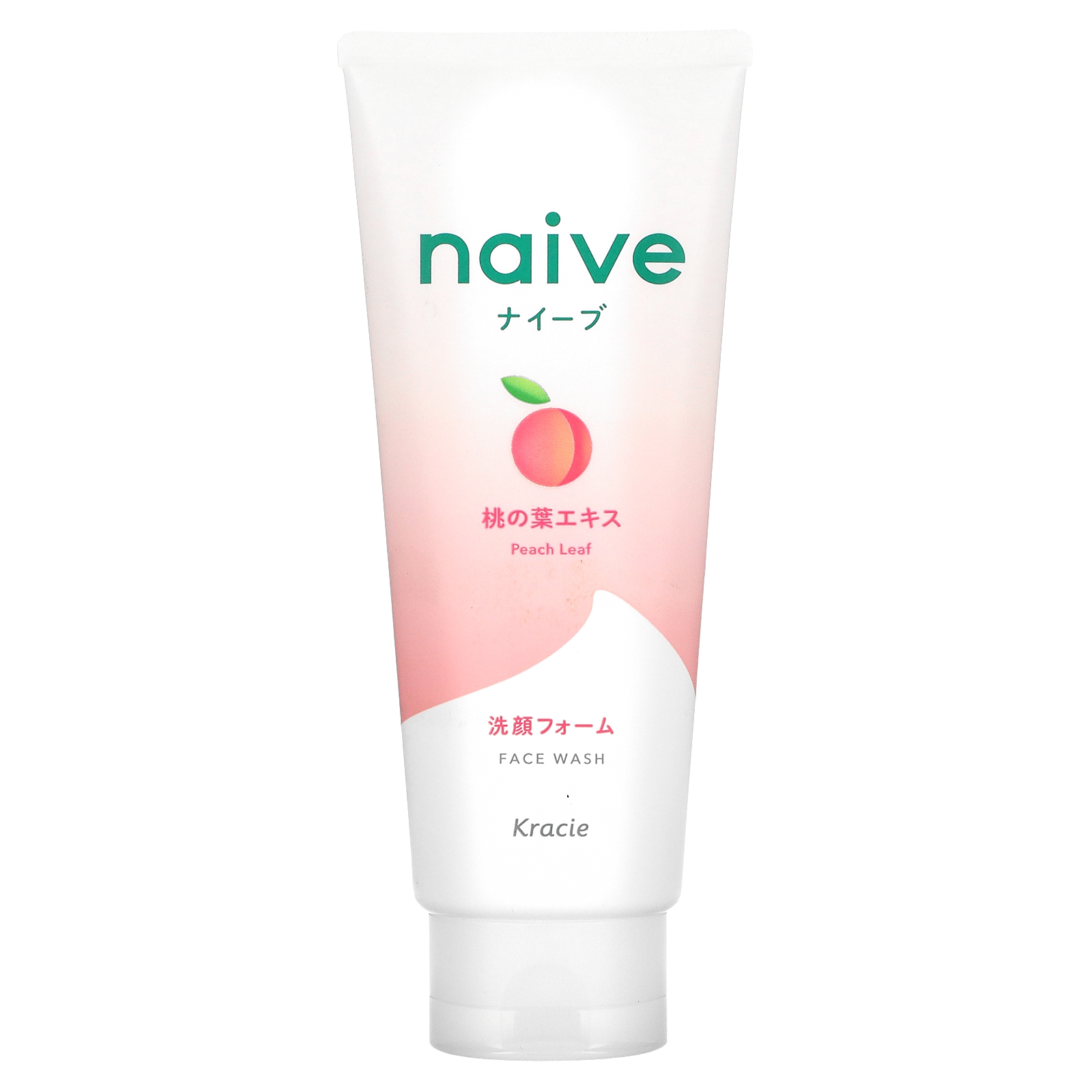 Kracie, Naive, Face Wash, Peach Leaf, 4.5 oz (130 g)