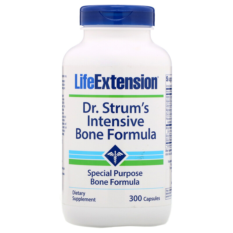 Life Extension, Dr. Strum's Intensive Bone Formula, 300 Capsules - iHerb
