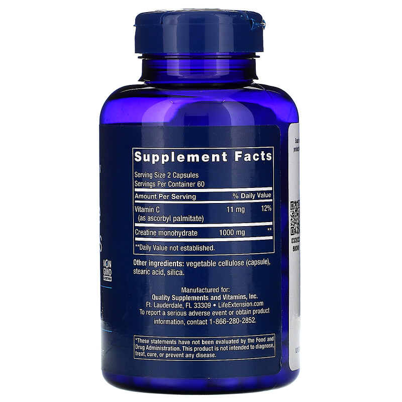 Life Extension, Creatine Capsules, 120 Capsules - iHerb