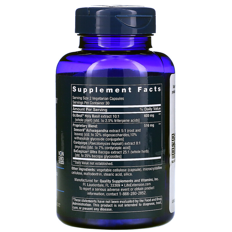 Life Extension, Adrenal Energy Formula, 60 Vegetarian Capsules - iHerb