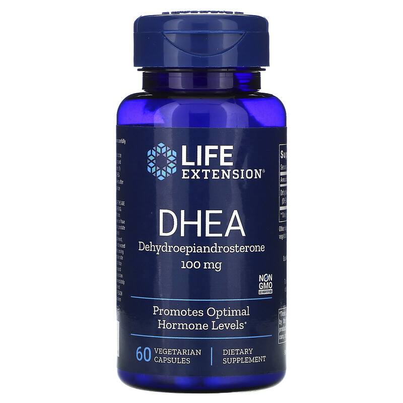 Life Extension, DHEA, 100 mg, 60 Vegetarian Capsules - iHerb