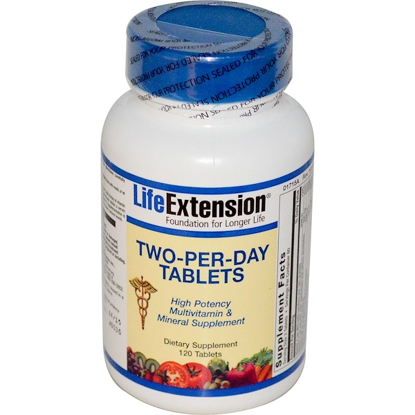 Life Extension, Two-Per-Day Tablets, 120 Tablets - iHerb.com