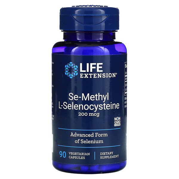 Life Extension, Se-Methyl L- Selenocysteine, 200 mcg, 90 Vegetarian ...