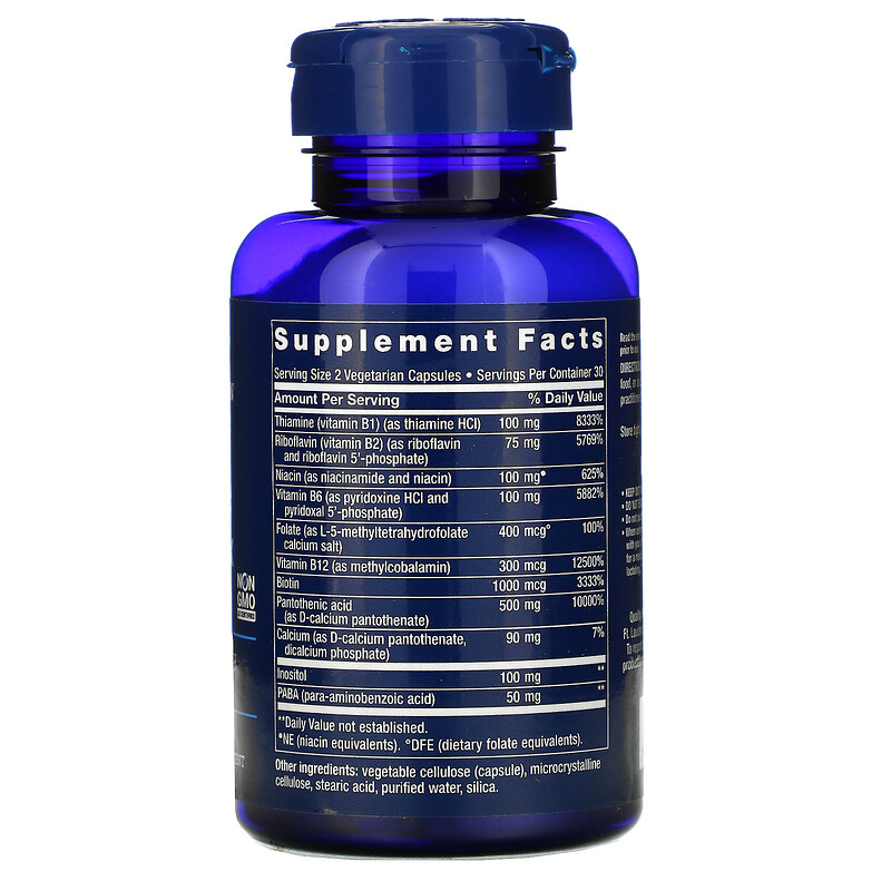 Life Extension, BioActive Complete B-Complex, 60 Vegetarian Capsules ...