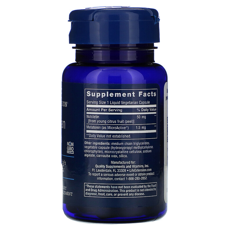 Life Extension Circadian Sleep 30 Liquid Vegetarian Capsules Iherb