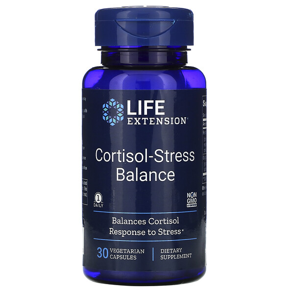 Life Extension, Cortisol-Stress Balance, 30 Vegetarian Capsules - iHerb