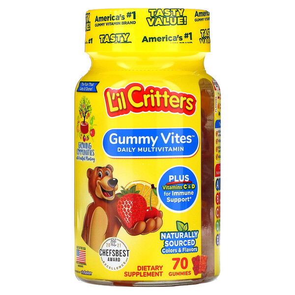 L'il Critters, Multivitamínico completo Gummy Vites, 70 gomitas