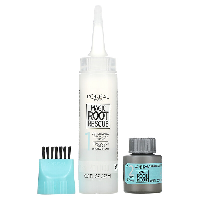 L'Oréal, Magic Root Rescue, 10 Minute Root Coloring Kit, 6 Light Brown ...
