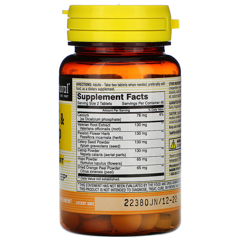 Mason Natural, Relax & Sleep, 90 Tablets - iHerb