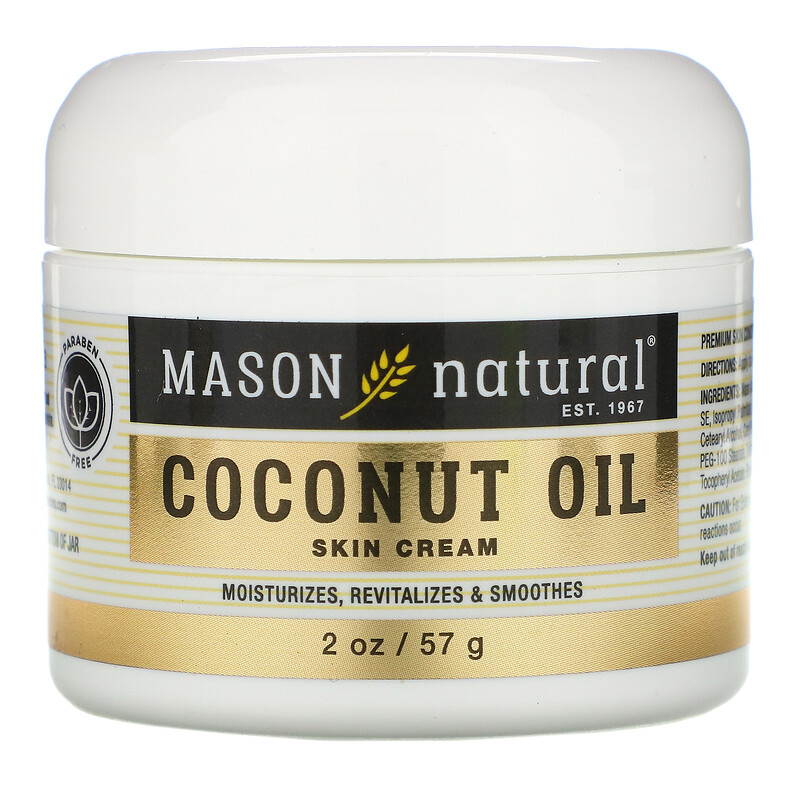 Mason Natural, Coconut Oil Skin Cream, 2 oz (57 g) - iHerb
