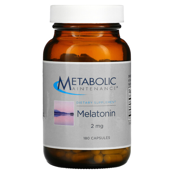 Metabolic Maintenance, Melatonin, 2 mg, 180 Capsules - iHerb