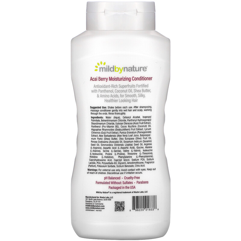 Mild By Nature, Acai Berry Moisturizing Conditioner, 16 fl oz (473 ml)