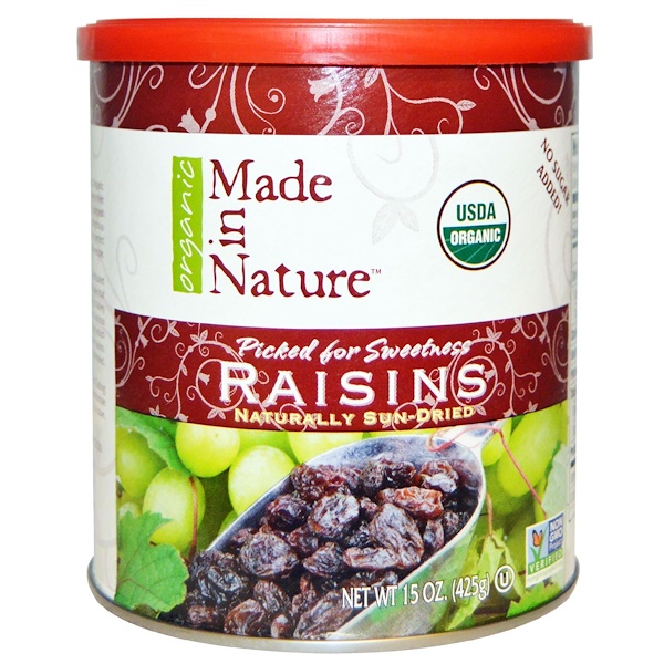 Made in Nature, Organic, Raisins, 15 oz (425 g) - iHerb