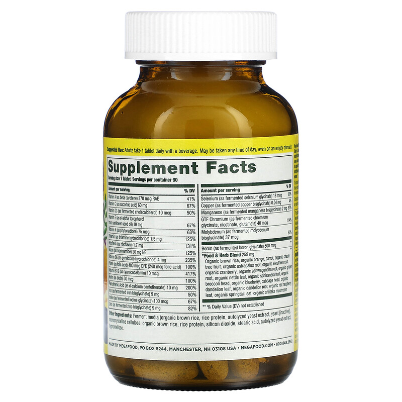 MegaFood, Women's One Daily MultiVitamin, 90 Tablets
