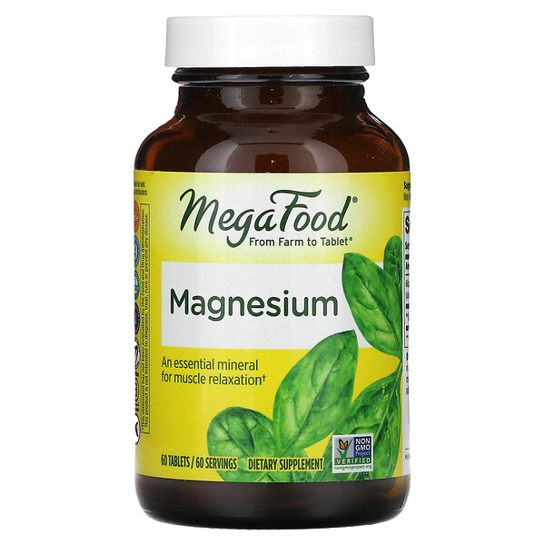 MegaFood, Magnesium, 60 Tablets
