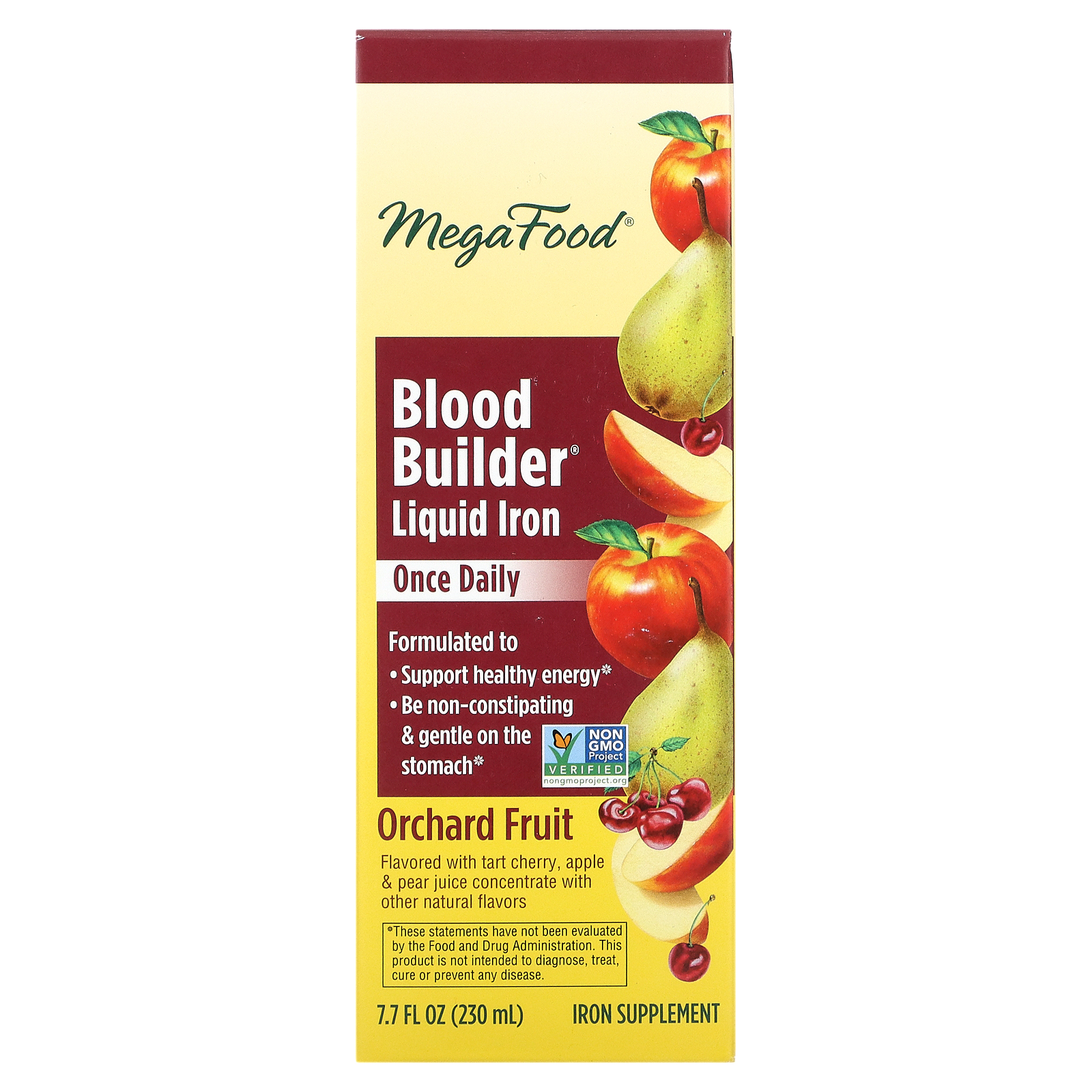 MegaFood, Blood Builder Liquid Iron, Once Daily, Orchard Fruit, 7.7 fl ...