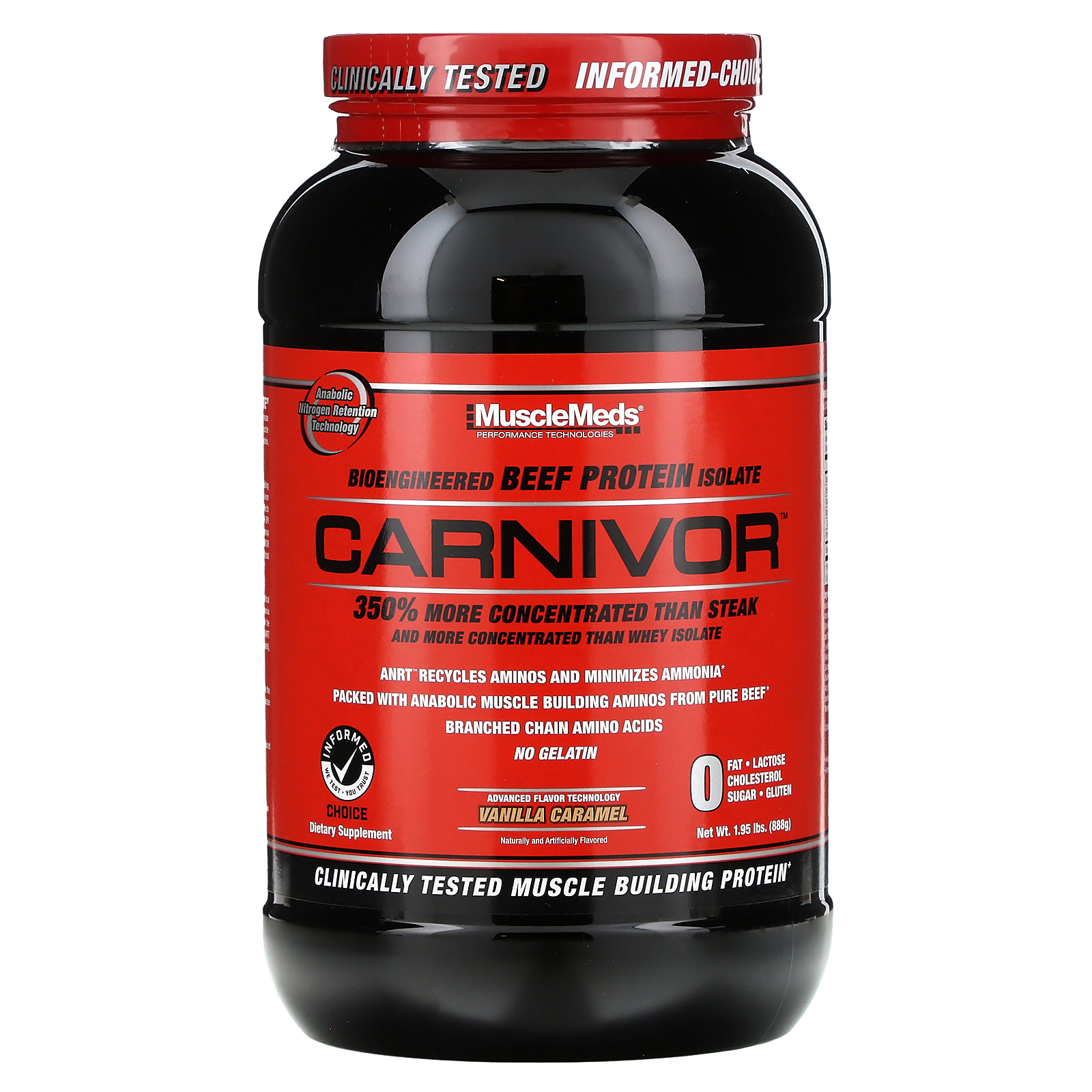 MuscleMeds, Carnivor, Bioengineered Beef Protein Isolate, Vanilla ...