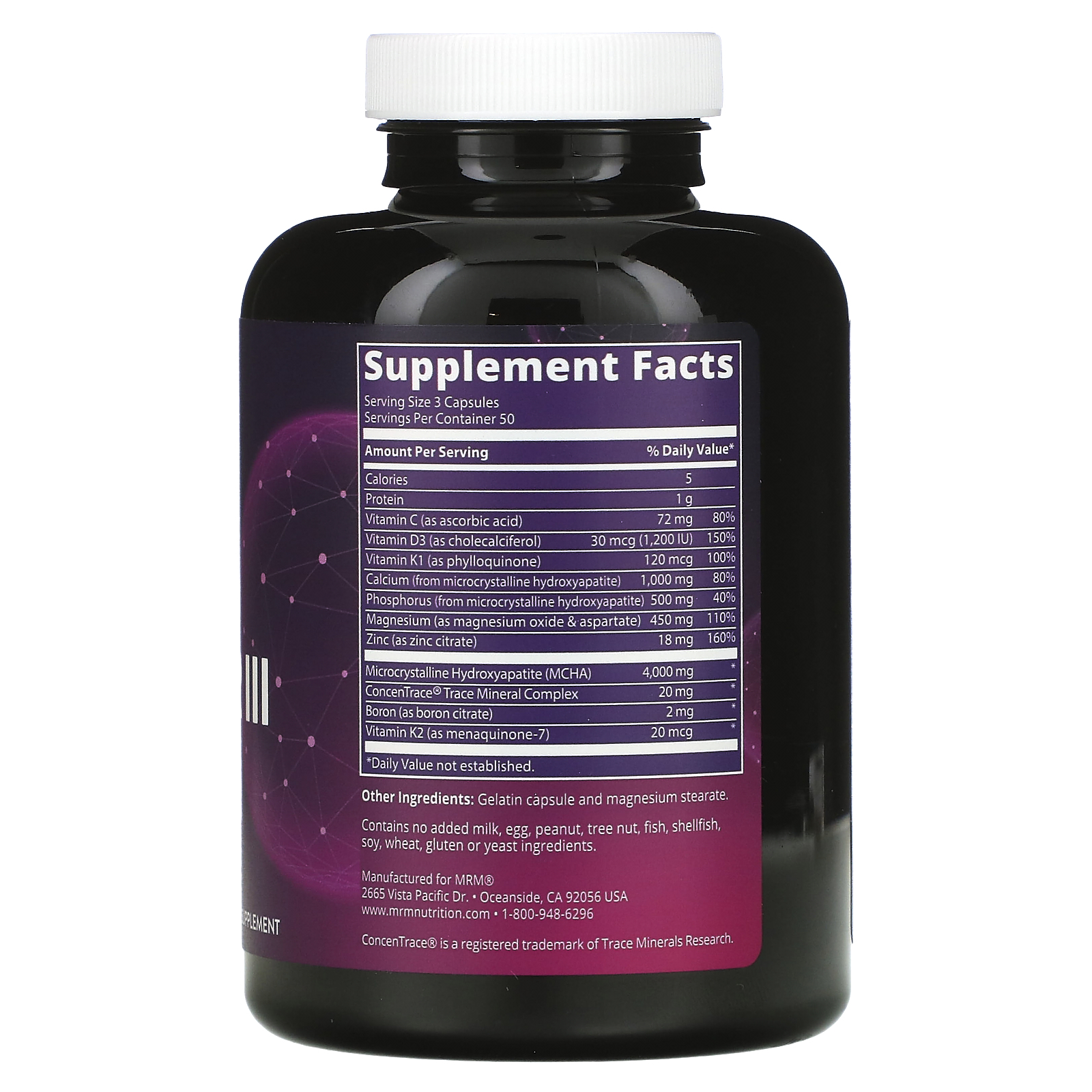 MRM Nutrition, 營養，Bone Maximizer III with MCHA，150 粒膠囊