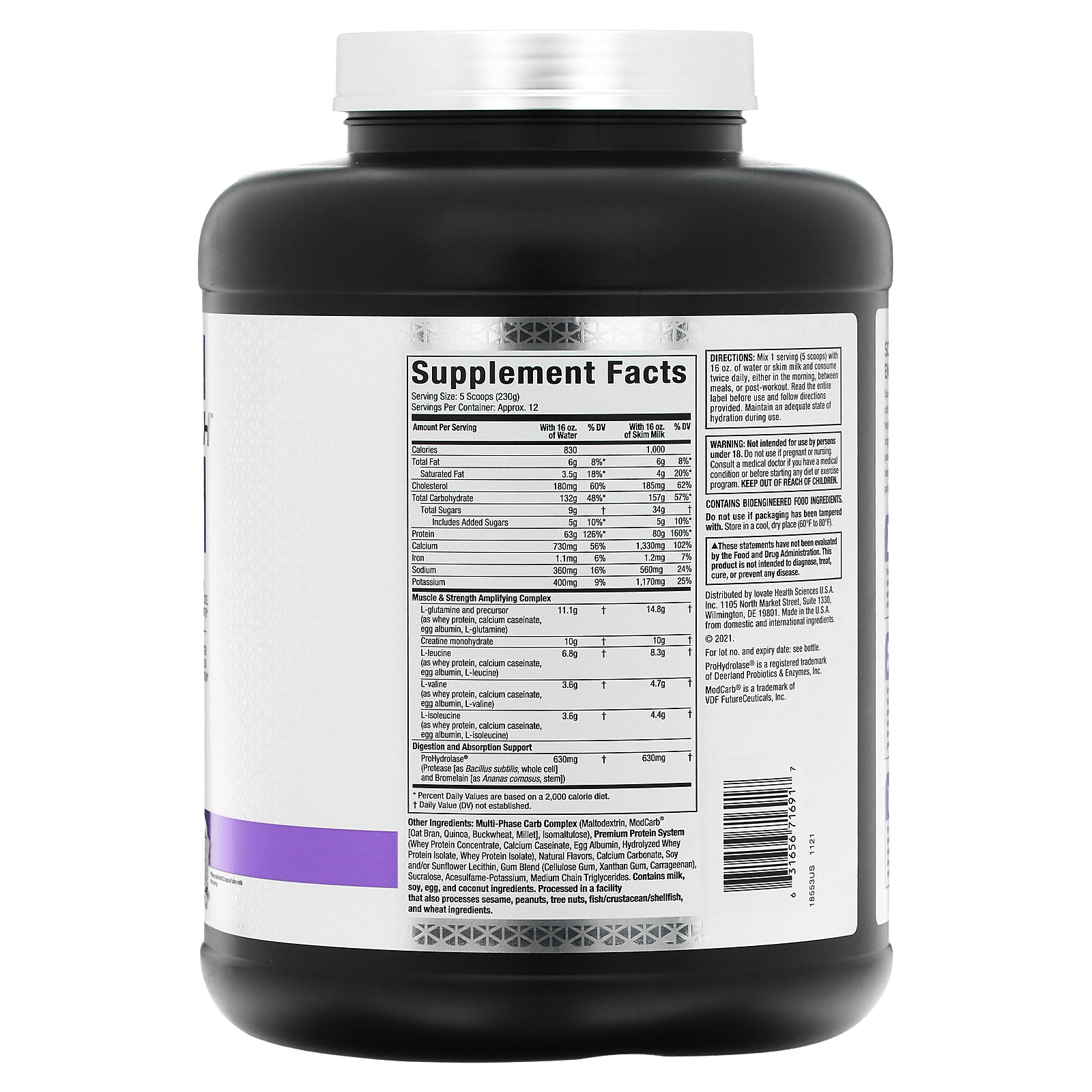 Muscletech Mass Tech Elite Vanilla Cake 6 Lbs 272 Kg