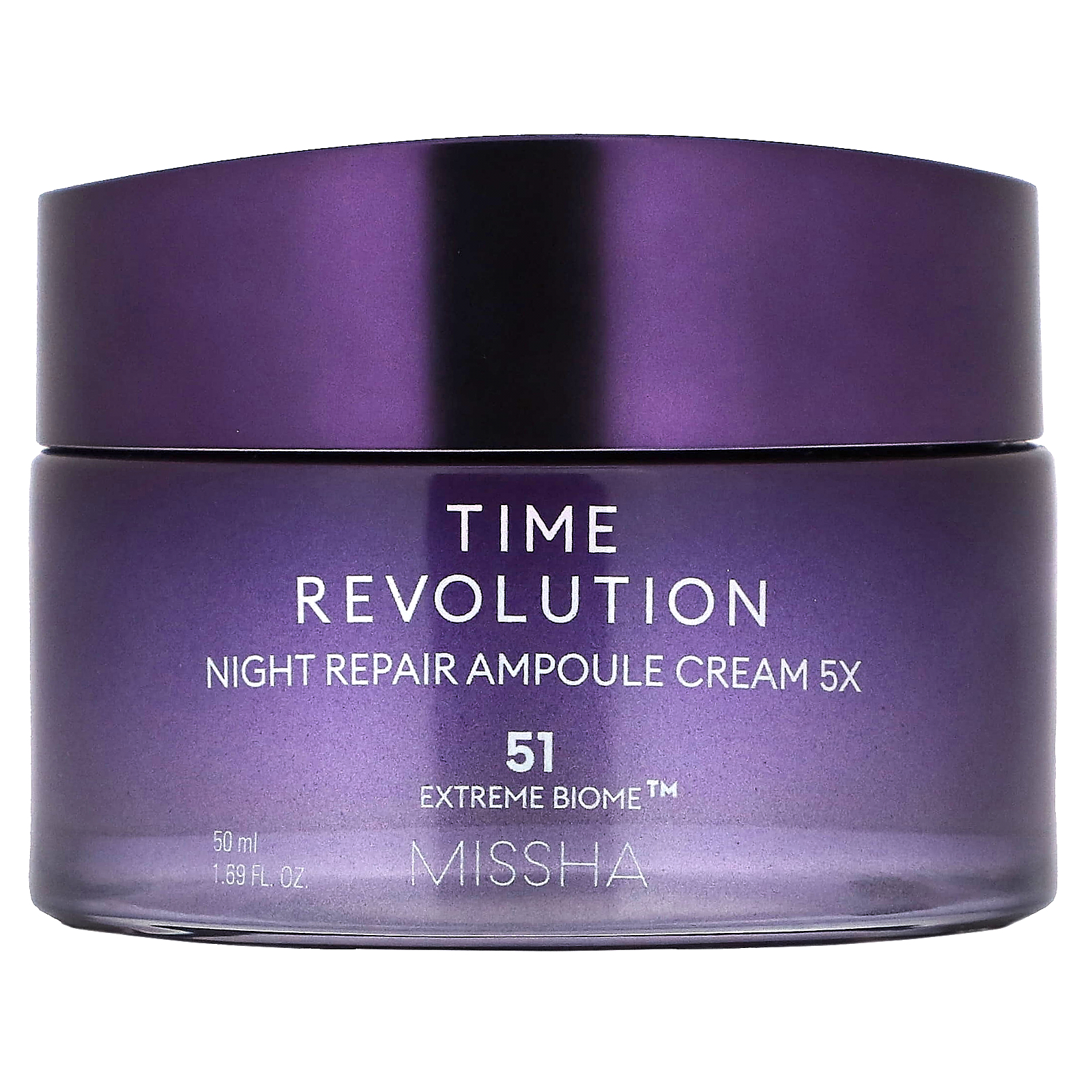 Missha‏, Time Revolution, Night Repair Ampoule Cream 5x, 1.69 fl oz (50 ml)