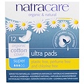 Natracare, Ultra Pads, Organic Cotton Cover, Super, 12 Pads - iHerb